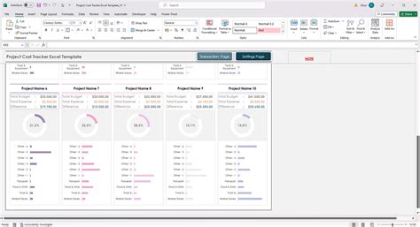 Project Cost Tracker Excel Template Expense And Budget Management Etsy
