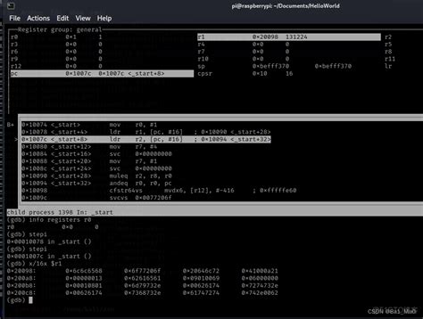 用arm进行汇编语言编程（7）helloworld和gdb调试arm程序51cto博客arm汇编语言指令