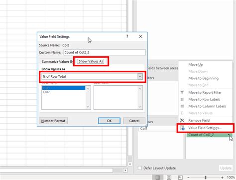 Excel Powerpivot Working Out Percentages For Columns In A Powerpivot