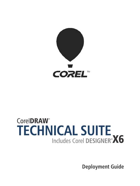 Coreldraw Technical Suite X6 Deployment Guide Pdf Installation Computer Programs Windows