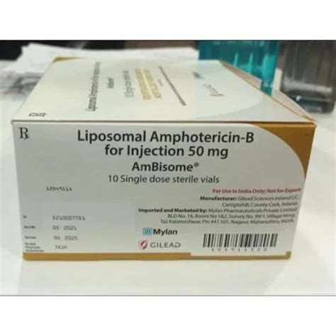 50mg Liposomal Amphotericin B Injection At ₹ 3850box Amphotericin B Injection In Vasai Virar