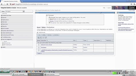 Jms Queue Creation In Websphere Application Server Youtube