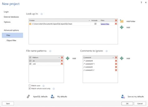 ApexSQL Clean 2016 Screen Shot Tour