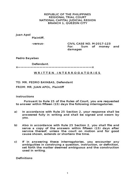 Discovery Interrogatories Discovery Law