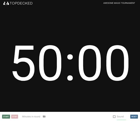 Open And Cast The In Store Round Timer Topdecked Articles