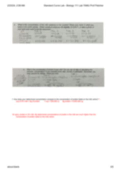 SOLUTION Standard Curve Lab Biology Lab Studypool