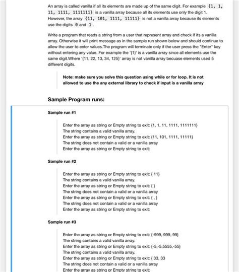 solved note this question has 4 sample runs don t use