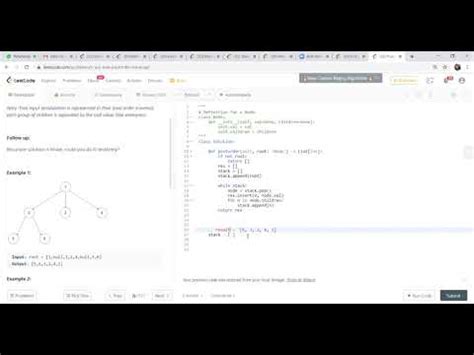 Leetcode N Ary Tree Postorder Traversal YouTube