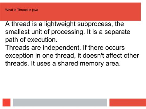 Multithreading In Java Object Oriented Programming Language Ppt