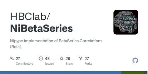 github hbclab nibetaseries nipype implementation of betaseries