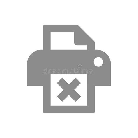 Broken Computer Printer Stock Vector Illustration Of Icon 337456859