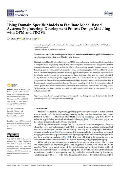pdf using domain specific models to facilitate model based systems