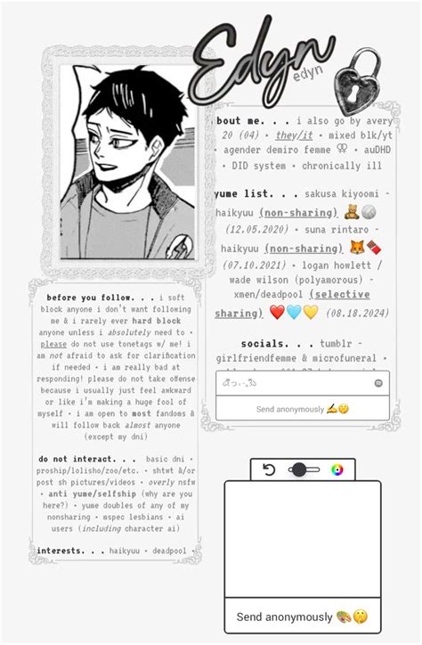 Strawpage Inspo Website Inspiration Cute Bios Character Template