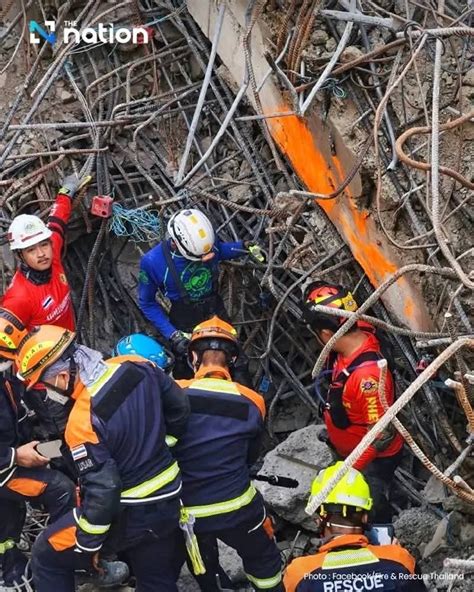 ဘန်ကောက်ရှိ ပြိုကျအဆောက်အအုံမှ ဖုန်းမီးဖြင့် အချက်ပြမှုတွေ့ရှိခဲ့ပြီး သေဆုံးသူ ၂၅ ဦးအထိရှိလာ