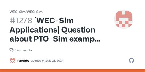 Wec Sim Applications Question About Pto Sim Example Of Oswec · Issue
