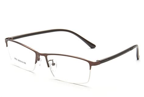 Myopia Glasses Frame Steel Plate Half Rim Glasses Vicedeal