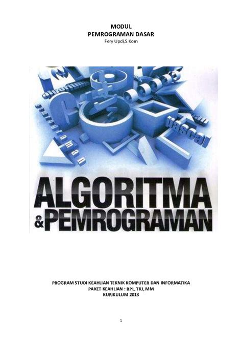 pdf modul pemrograman dasar