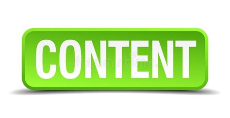 Content Button Stock Vector Illustration Of Green Vector