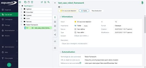 Robot Framework Documentation Squash Autom Et Squash Devops