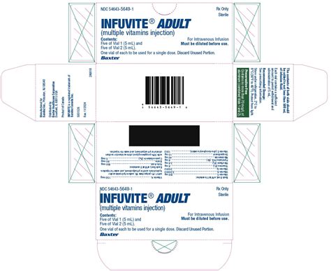Infuvite Adult Sandoz Inc Fda Package Insert