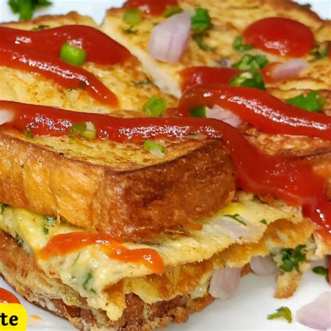 Bread Omelette Recipe Indian Style Aayansh Kitchen