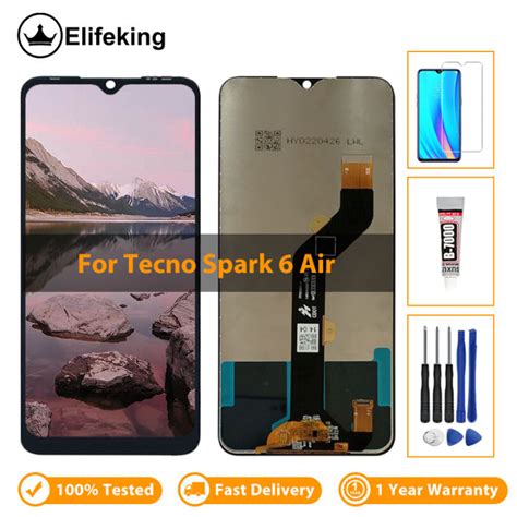 Aaa For Tecno Spark Air Ke Lcd Display Touch Panel Digitizer Assembly Replacement No Dead