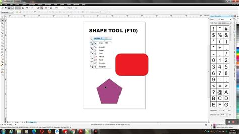 How To Shape Tool In Coraldrow Youtube
