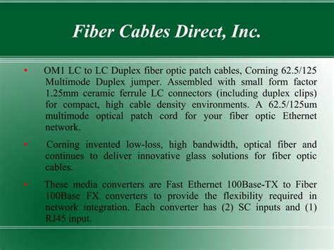 Multimode Fiber Cable Pdf