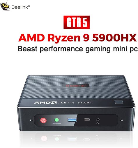Buy Beelink Gtr Mini Computers Mini Pc Hx Amd Ryzen Equipped W Pro Gb Ram Gb