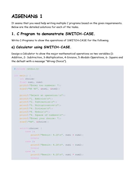 C Lab Assignment Pdf Software Engineering Computing