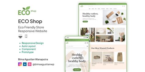 Eco Shop Eco Friendly Store Responsive Website Figma