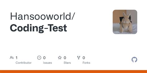 GitHub Hansooworld Coding Test