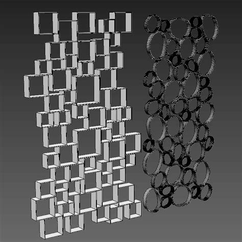 Decorative Partition Set 01 3d Model 4 Max Obj Fbx Free3d