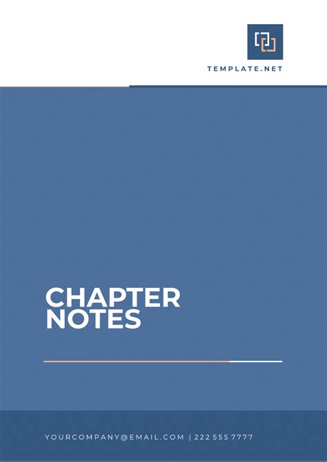 Free Chapter Notes Template To Edit Online