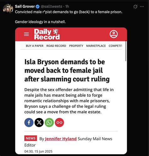 Biological Bryson Backs Plans By Victoria Mccloud The Uks Only Judge To Ever Publicly Say