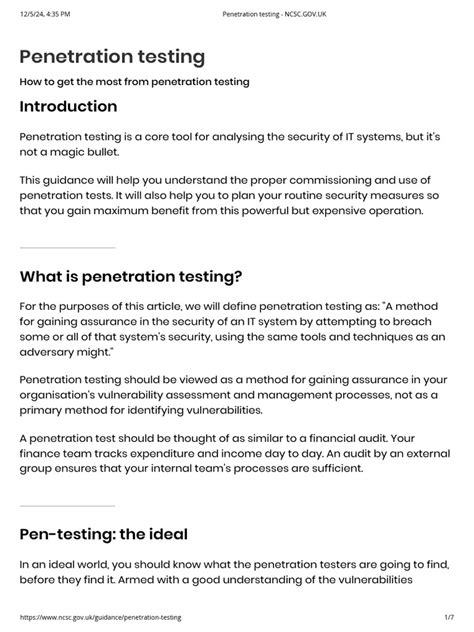 penetration testing pdf penetration test software testing