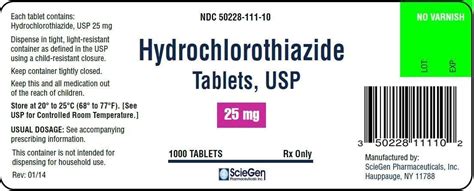 Hydrochlorothiazide Tablets Usp