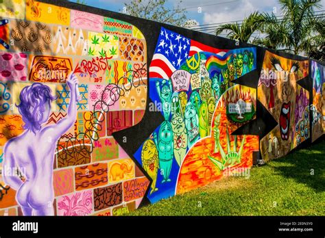 Wall Art Murals Artwork Wynwood Walls Gallery District Miami Florida