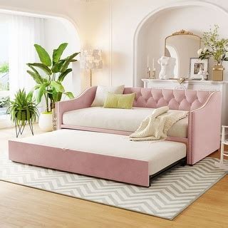 Twin Extendable Sofa Bed With Pop Up Trundle Convertible King Daybed