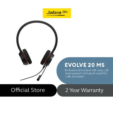 Jabra Evolve 20 MS Stereo USB C Headset Lazada PH