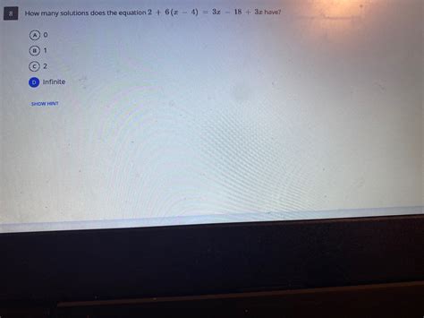 Answered 8 How Many Solutions Does The Equation… Bartleby