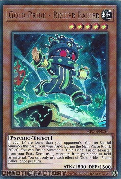 Mp24 En204 Gold Pride Roller Baller Ultra Rare 1st Edition Nm