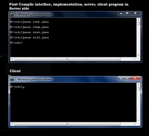 Implementation Of Remote Method Invocation Concept In Java