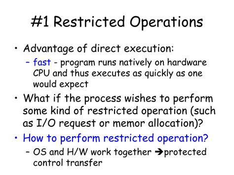 PPT Chapter Limited Direct Execution PowerPoint Presentation Free Download ID