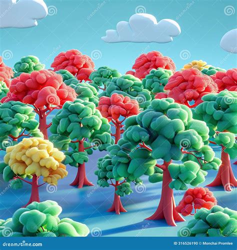 Virtual Forest Generating Carbon Credits Nodes Connecting Trees