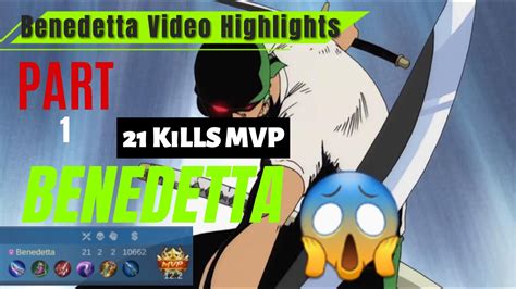 Benedetta Video Game Highlightsgameplay Combopart 1mobile Legends Bangbang Youtube