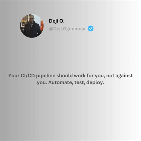 Ayodeji O On Linkedin Cicd Automation Continuousintegration