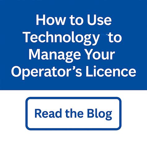 Guide 1 How To Apply For An Operators Licence
