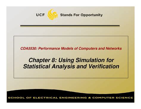 using simulation for statistical analysis and verification slides