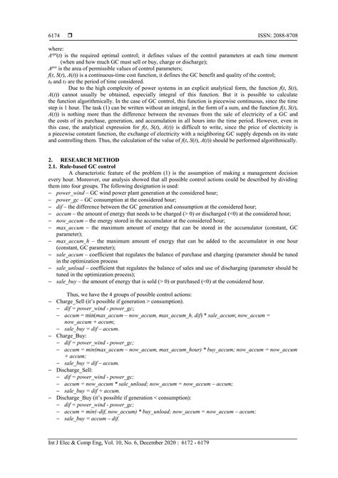 Application Of Swarm Intelligence Algorithms To Energy Management Of